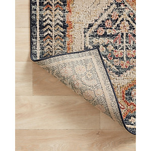 Loloi II Jocelyn Collection JOC-05 Area Rug 7'-10" x 10' Navy/Multi Rectangular 0.38" Thick