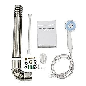 TCFUNDY 16L Tankless Water Heater Natural Gas, 4.23 GPM On-Demand Instant Hot Water Heater, 104000BTU Indoor Whole House Gas Water Heater, Digital Display & Touch Screen, Thermostatic & Energy Saving