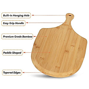 Kognita Outdoor Gas Pizza Oven, Portable Rotating Pizza Oven for Grill with 2 Pack of 12’’ Pizza Stones, Bamboo Pizza Peel,Pizza Cutter,Gas Burner and Carry Bag—Rotatable & Foldable