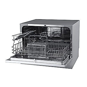 EdgeStar DWP62WH 6 Place Setting Portable Countertop Dishwasher - White