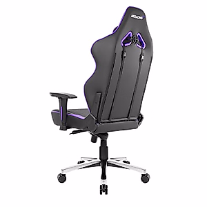 AKRacing Masters Series Max Gaming Chair with Wide Flat Seat, 400 Lbs Weight Limit, Rocker and Seat Height Adjustment Mechanisms - Indigo
