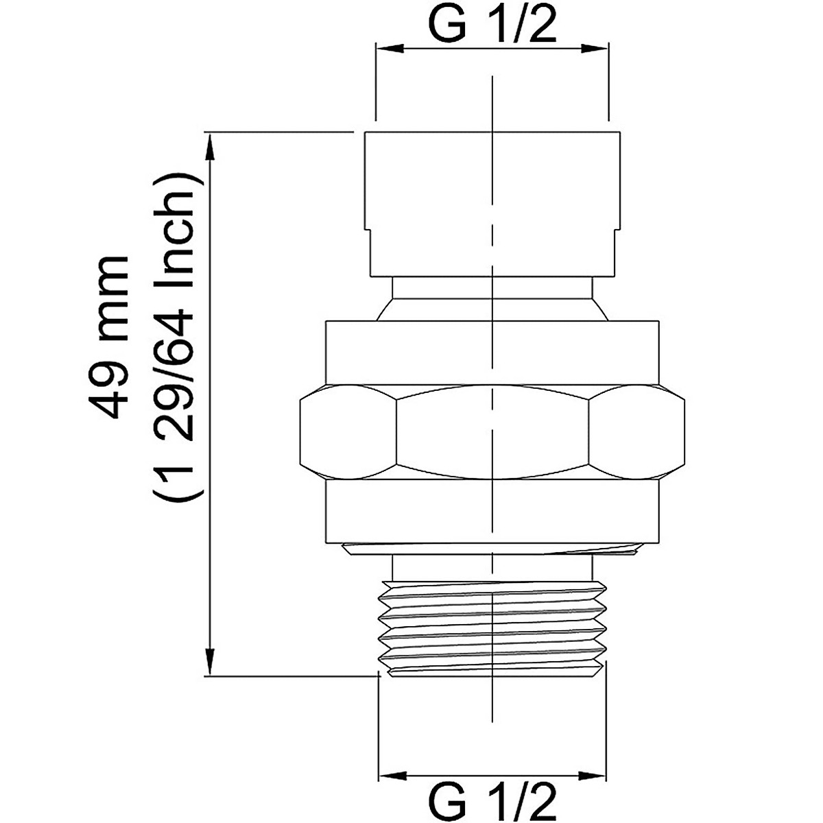 BENLIUDH Shower Connector Ball Joint, Chrome Shower Head Swivel Ball Adapter Adjustable Shower Parts Universal Connector Joint (052005)