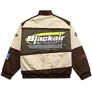 Aelfric Eden Men's Motorcycle Jacket Blackair Moto Varsity Baseball Jacket Women Vintage Coats