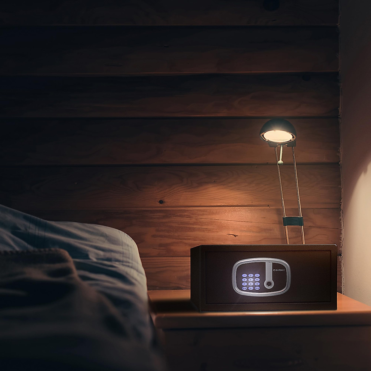 BARSKA AX13632 Digital Keypad Biometric Fingerprint Security Safe 0.85 Cubic Ft