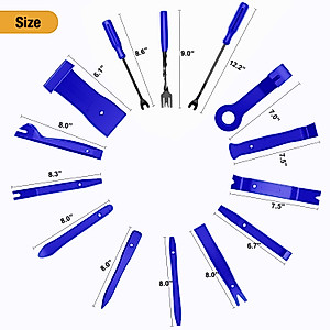 GOOACC 238Pcs Trim Removal Tool, Auto Push Pin Bumper Retainer Clip Set Fastener Terminal Remover Tool Adhesive Cable Clips Pry Kit Car Panel Radio Removal Auto Clip Pliers (GRC-207)