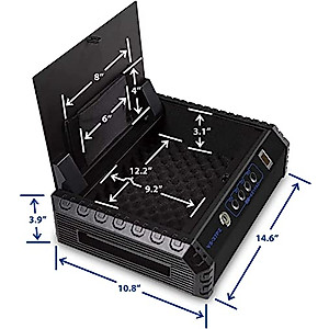 Viking Security Safe VS-37PZ Two Gun Safe with FBI Certified Fingerprint Safe Biometric Safe Sensor & Keypad 2 Handgun Capacity Pistol Safe