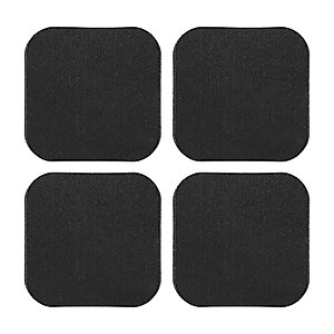 4Pcs Treadmill Mats, Coolrunner High Density Equipment Pads Noise Reduction for Floor Protection, Washing Machine Pads, Anti Vibration Rubber mats for Stationery Bike, Rowing Machine, Home Gym Station