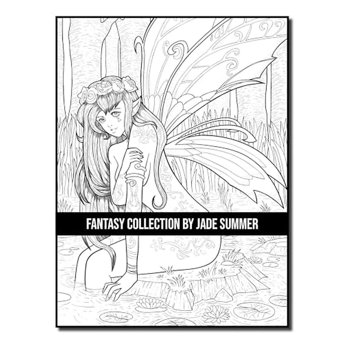 Fantasy Collection: An Adult Coloring Book with 100+ Incredible Coloring Pages of Mermaids, Fairies, Vampires, Dragons, and More!