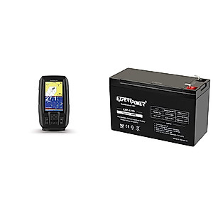 Garmin Striker Plus 4 with Dual-Beam Transducer and ExpertPower 12v 7ah Rechargeable Sealed Lead Acid Battery