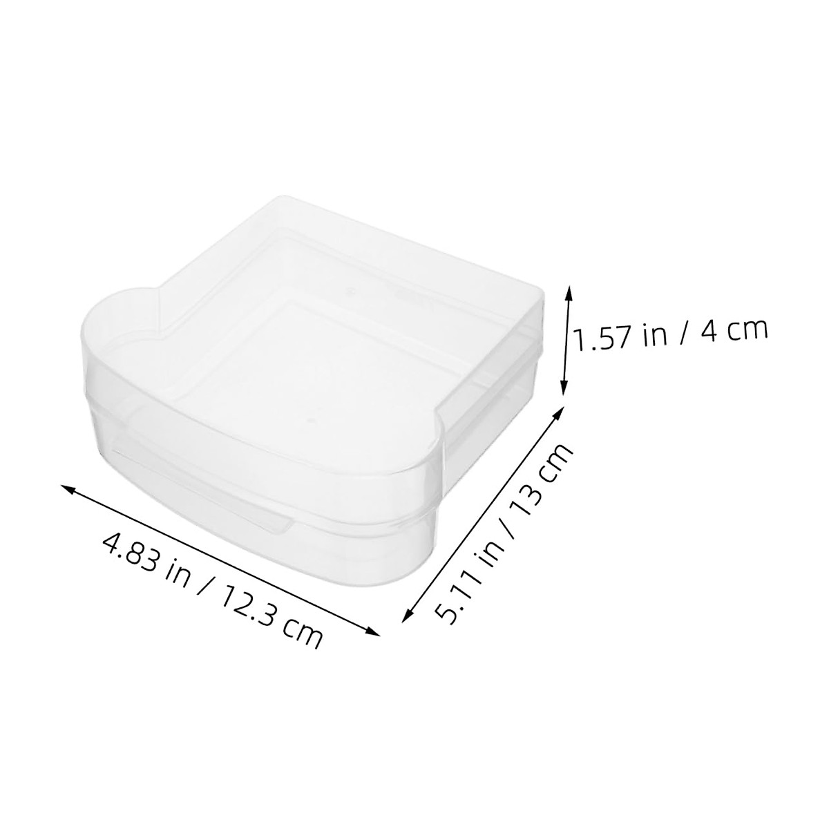 PRETYZOOM Small Containers for Food Sandwich Holder Airtight Bread Storage Box Sandwich Case for Homemade Bread Preservation