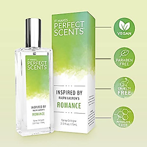 Perfect Scents Fragrances | Inspired by Ralph Lauren's Romance | Women’s Eau de Toilette | Vegan, Paraben Free, Phthalate Free | Never Tested on Animals | 2.5 Fluid Ounces