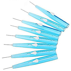 60Pcs Push-Pull Interdental Brush 0.7 MM Dental Tooth Pick Interdental Cleaners Orthodontic Wire Toothpick ToothBrush Oral Care