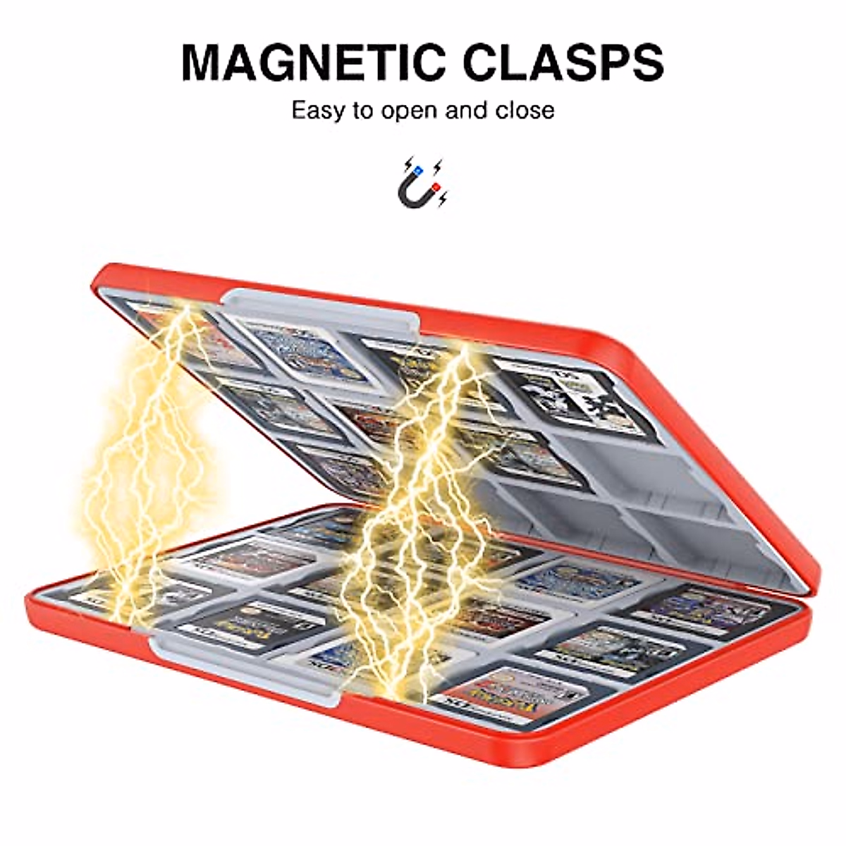 HEIYING Game Card Case for Nintendo 3DS 3DSXL 2DS 2DSXL DS DSi,Portable 3DS 2DS DS Game Cartridge Holder Storage with 24 Game Card Slots.