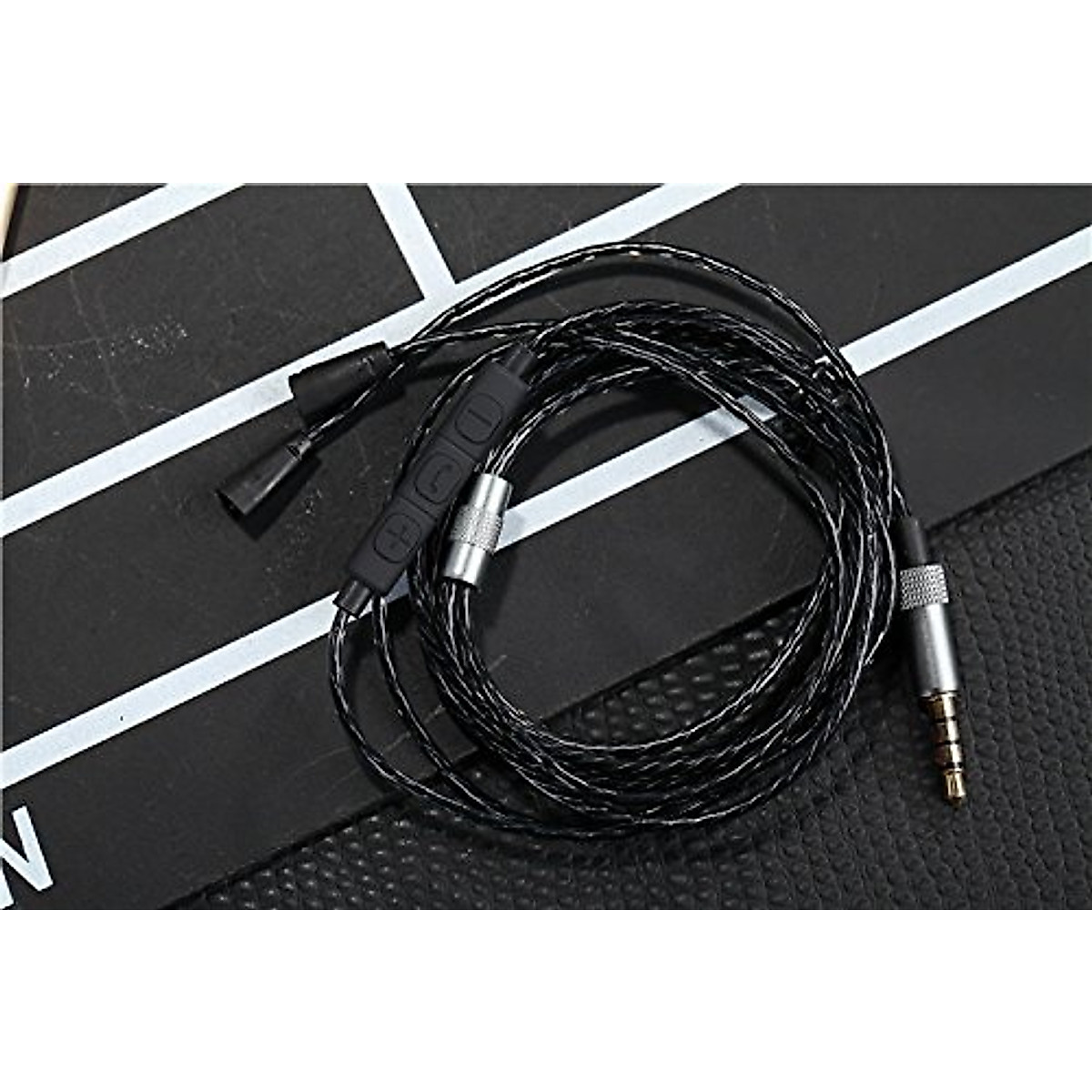 Sqrmekoko OFC Upgrade Audio Cable Cord with Volume Control and Mic Function for Sennheiser IE8, IE80, IE8i Earphone