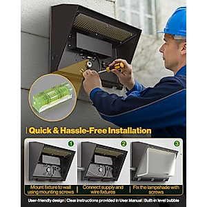 Sunco 120W LED Wall Pack Outdoor Dusk to Dawn Photocell Sensor Industrial Dimmable Waterproof Commercial Grade Security Warehouse Parking Lot, 5000K Daylight, 16200 Lumen, AC120-277V