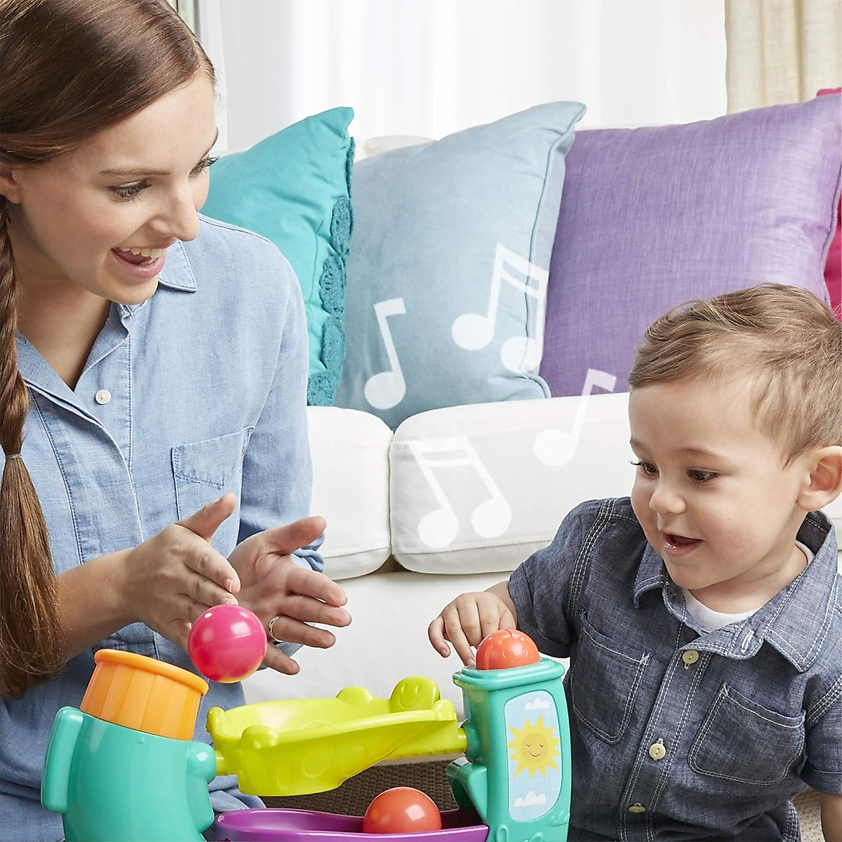 Playskool Chase 'N Go Ball Popper Toy for Active Babies and Toddlers with 4 Colorful Balls For Boys Girls and Kids Ages 9, 10, 11, 12 Months and Up