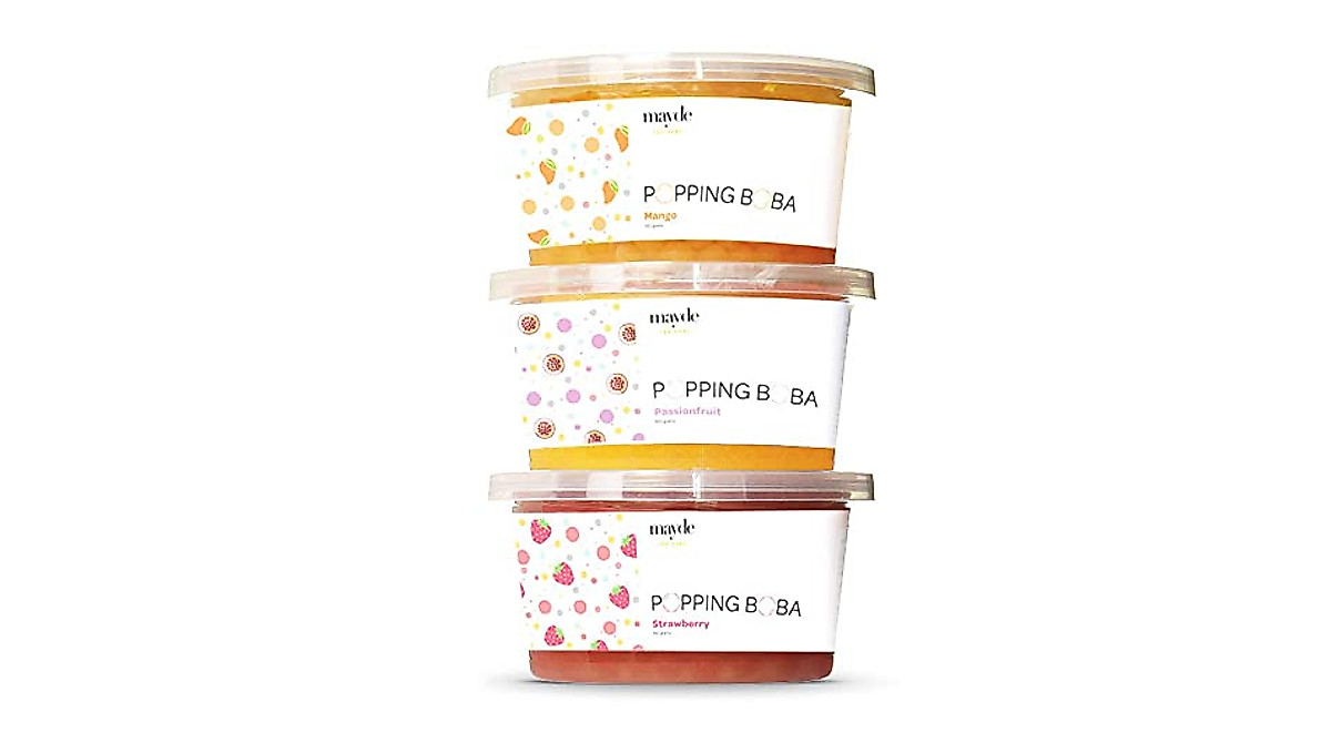 Mayde Bursting Popping Boba Pearls 3 Flavor Kit
