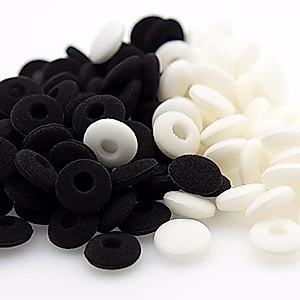 FAAEAL Snow-Lotus 1.0 in Ear Earphones with 15 Pairs Soft Foam Earbuds Eartips,64 Ohm Heavy Bass Flat Head Earbuds with Earphone Pads Replacement Foam for AirPods iPod iPhone Itouch Ipad Headsets