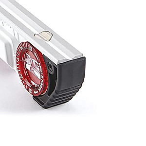 Kapro - 935 Magnetic Cast Red Torpedo Level - Features Optivision, Angle Finder, and V-Groove - For Tilling, Masonry, and Construction - 10 in