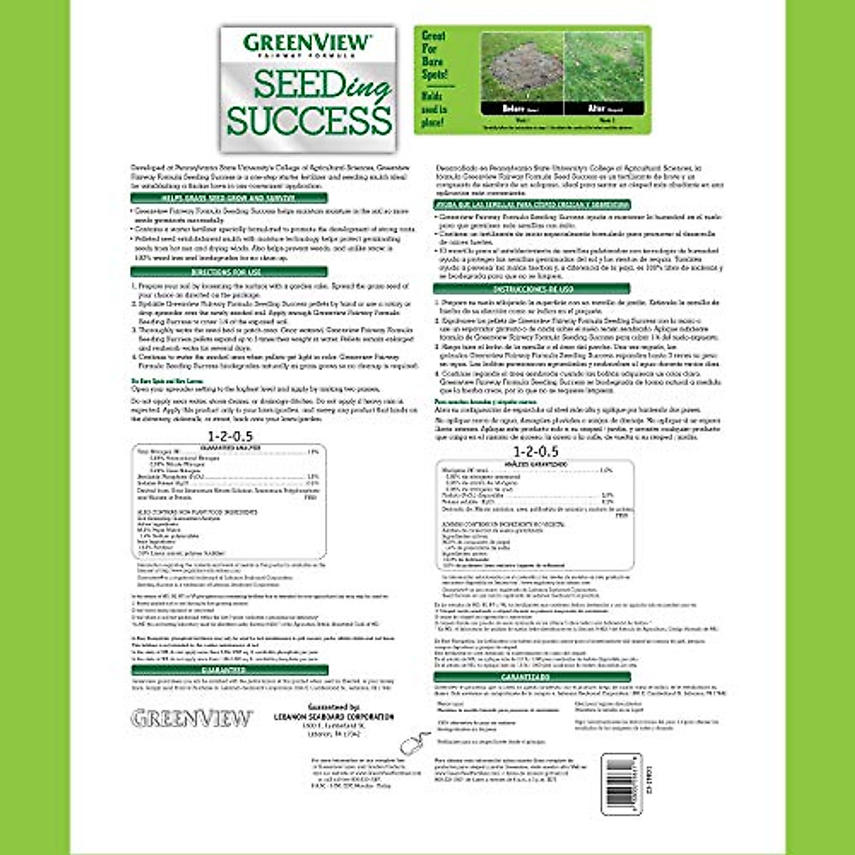 GreenView Fairway Formula Seeding Success (2329835) Biodegradable Mulch with Fertilizer - 38 lb. - Covers 760 sq. ft.