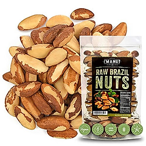 Raw Brazil Nuts 32oz (2 lb) Distinct and Superior to Organic | No PPO Non GMO Batch Tested Gluten & Peanut Free Herbicides Or Pesticides Vegan Keto Friendly Large, Fresh Resealable bag.
