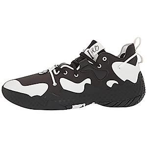adidas Unisex Harden Vol. 6 Basketball Shoe, Black/Black/White, 11 US Men