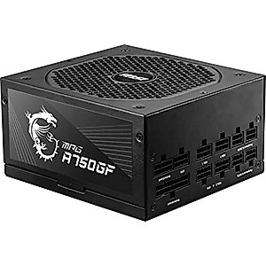 MSI MPG A750GF Gaming Power Supply - Full Modular - 80 PLUS Gold Certified 750W - 100% Japanese 105°C Capacitors - Compact Size - ATX PSU