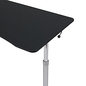 Calico Designs 51230 Sierra Height Adjustable Desk, Silver/Black 37.5 Inch