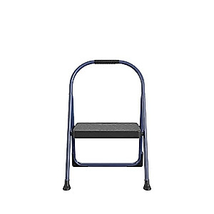 COSCO 11248NVY1E Folding Big Step Stool, 225 lb. Weight Capacity, ANSI Type II, 1
