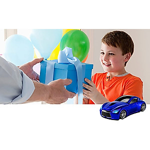 Sport Car Shape Mouse 2.4GHz Wireless Optical Gaming Mice 3 Buttons DPI 1600 Mouse for PC Laptop Computer (Blue)