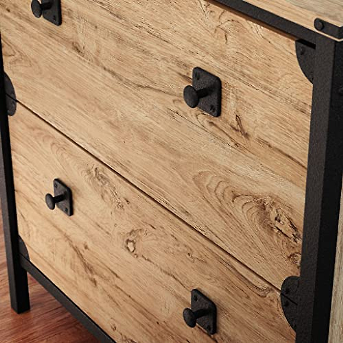 Sauder Steel River Lateral File, L: 30.08" x W: 20.75" x H: 29.53", Milled Mesquite Finish