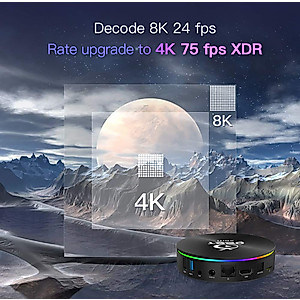 Android 9.0 TV Box T95Q Amlogic S905X3 with DDR3 4GB RAM 32GB ROM 4K Ultra HD H.265 Dual Band WiFi Bluetooth 4.0 Media Box 2.4/5Ghz WiFi 100M LAN