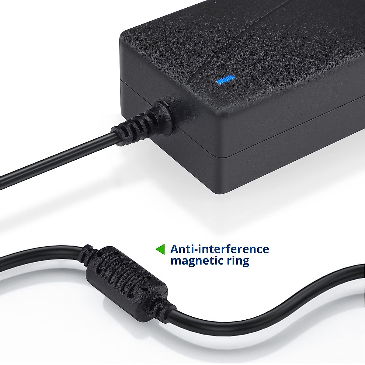 DC 12V 3A Power Adapter, US Plug, 4.6FT Power Cord, 36 Watt AC 100-240V to DC 12Volt Transformers, Switching Power Supply for LED Strip Light, Camera, Wireless Router 2.1mm X 5.5mm