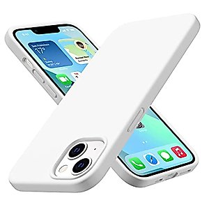 CellEver Ultra Durable Silicone Case for iPhone 13, Military Grade Protection [3 Layers & Double Coated] [Slim Fit] Shockproof Cover with Soft Microfiber Interior (6.1 inch, White)