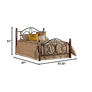 Hillsdale Furniture Hillsdale Milwaukee Post Full bed set, Textured Black