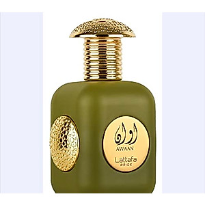 Lattafa Awaan Gold Eau De Parfum Spray for Unisex, 3.4 Ounce