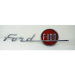 ZIC Motorsports 1955 Ford F-100 Truck Emblem Badge Heavy Duty Metal Garage Magnet - 6" X 2"