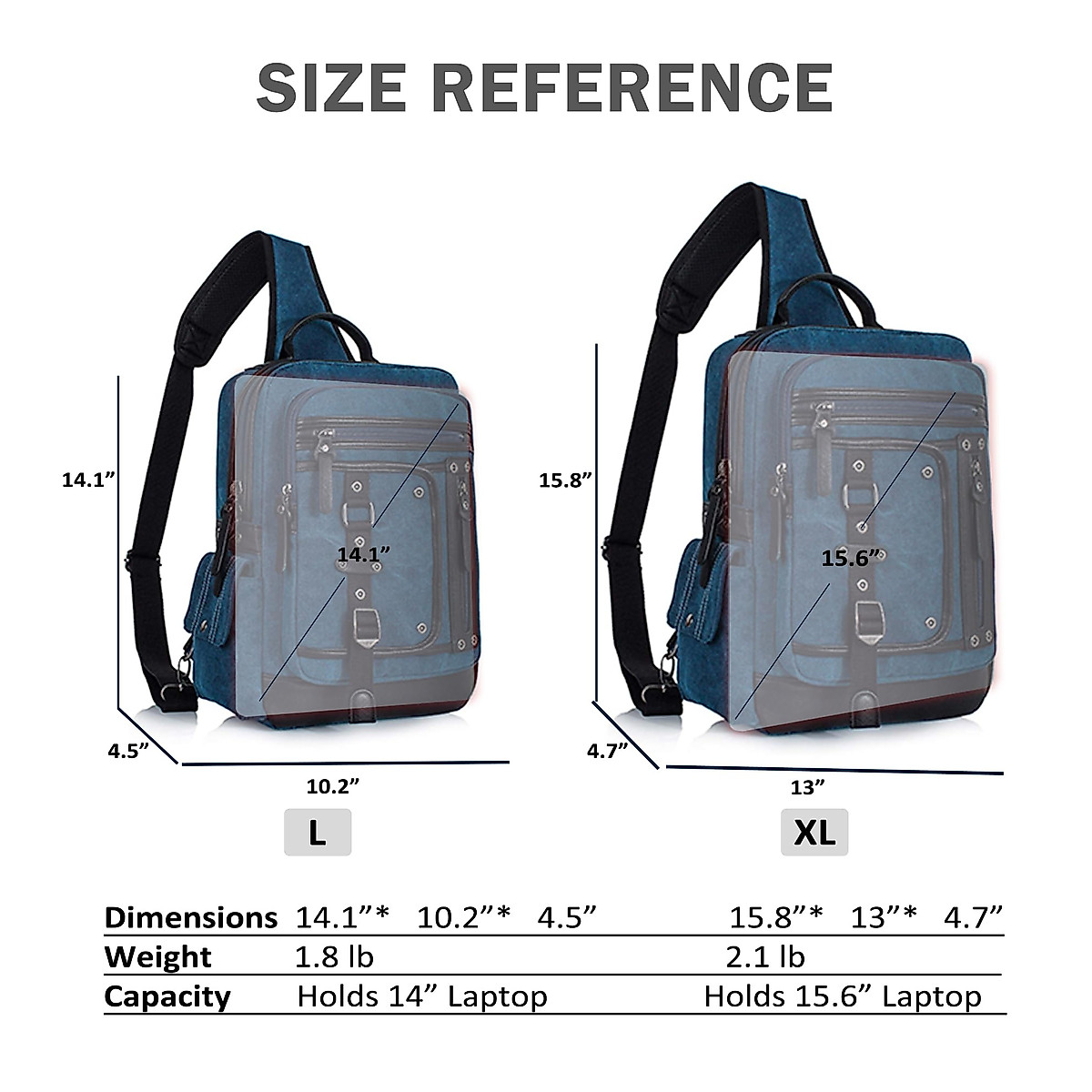 Schkleier Messenger Bag for Men Canvas Sling Bag Crossbody Backpack Laptop Shoulder Bag Hiking Daypacks Casual Tactical