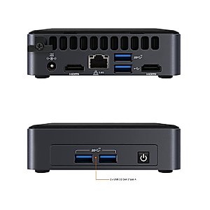 Intel NUC 11 Pro NUC11TNKV50Z Tiger Canyon Home & Business Mini PC Mini Desktop 11th Generation Intel® Core™ i5-1145G7 Processor with Intel vPro® Technology,4 Cores,8 Threads(NO RAM&SSD)