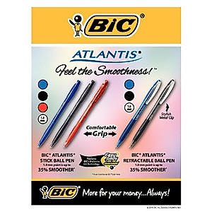 BIC Ball Pen, Medium Point, 0.7mm, Blue, 2ct