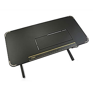 Arrow 611F Sewing Table for Vintage Singer Featherweight Sewing Machines 221 and 222, Portable with Wheels and Lift, Black Finish