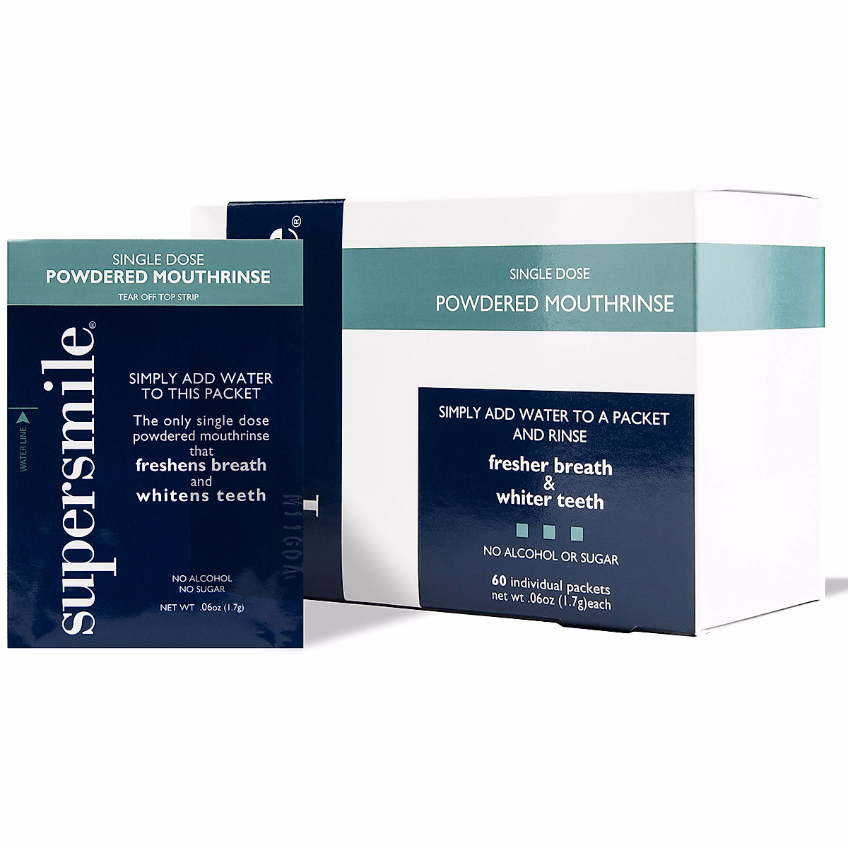 Supersmile Powdered Mouth Rinse, 60 Count, 0.06 oz