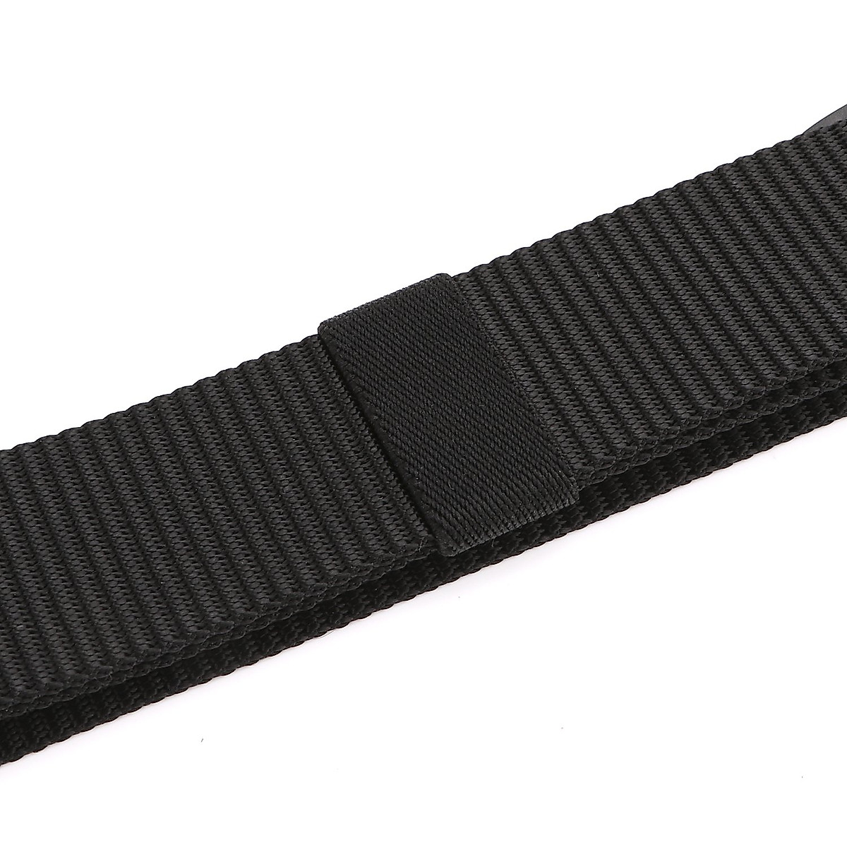 JASGOOD Nylon Canvas Web Belt Elastic Loop Keeper for 1.5inch Wide Belt 5 of Set(1.5 Inch Wide,Black)