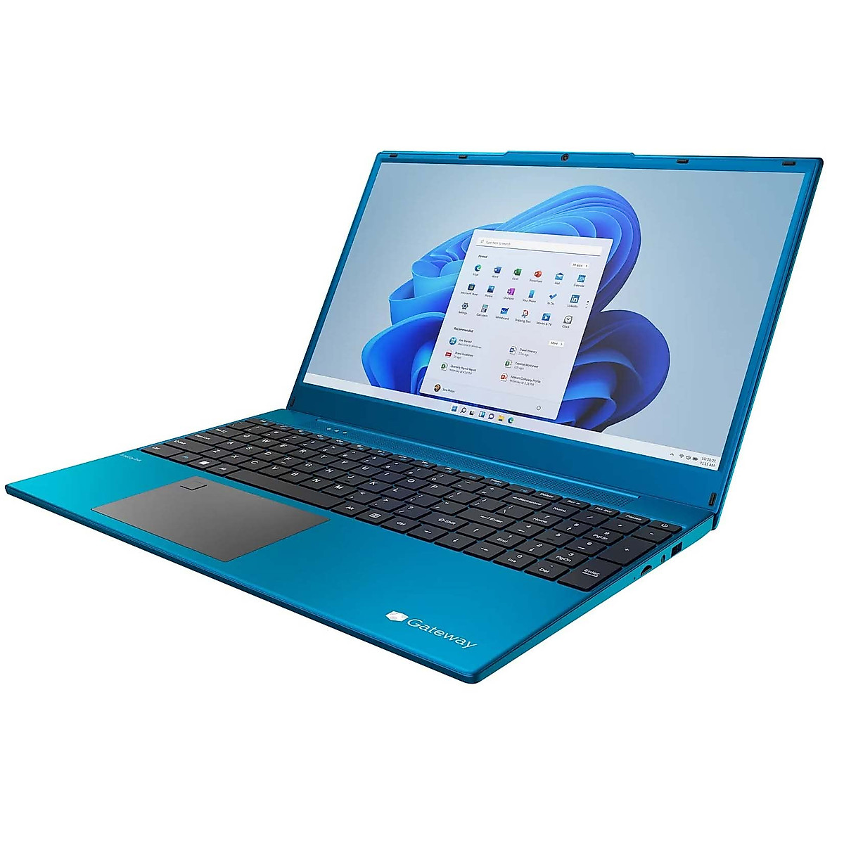 Gateway Newest 15.6inch FHD Ultra Slim Laptop in Blue AMD Ryzen 7 (Better Than i7-8565U) 8GB RAM 512GB SSD Fingerprint Scanner Cam HDMI WiFi W11 (GT15BL16)