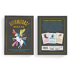 Knock Knock Affirmators! Deluxe Deck: 100 Affirmation Cards Deck - Affirmation Cards to Help You Help Yourself Without The Self-Helpy-Ness