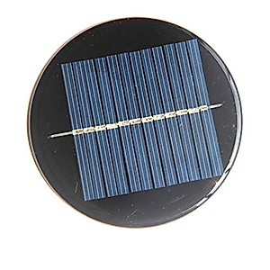 NUZAMAS Set of 6 Pieces 6V 80mm Micro Mini Solar Panel Cells for Solar Power Energy, DIY Home, Garden Light, Science Projects - Toys - Battery Charger