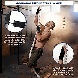 RDX Weight Lifting Gloves, Additional Stretchable Long Wrist Support, Full Palm Grip, Men Women Fitness HIIT Workout, Bodybuilding Powerlifting Strength Training Cycling Exercise Home Gym Equipment