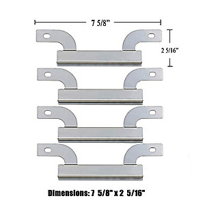 Hisencn Parts Kit Replacement Fits for Brinkmann 5 Burner 810-8501-S, 810-8502-S Gas Grill Models, Grill Burners, Heat Plates, Crossover Tubes