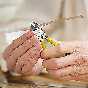 BOOSDEN Wire Cutter,6.5 inch Side Cutters,Wire Cutters for Crafting,Flush Cutter,Ultra Sharp Spring Loaded Wire Cutters for Jewelry Making,Flush Cut Pliers,Dikes Wire Cutters,Floral Wire Cutter,Snips