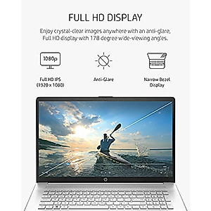 HP 17 Laptop PC, 11th Gen Intel Core i5-1135G7, 8 GB RAM, 512 GB SSD Storage, 17.3-inch Full HD IPS Display, Windows 10 Home, Anti-Glare Screen, Long Battery Life, Web-cam & Mics (17-cn0020nr, 2021)